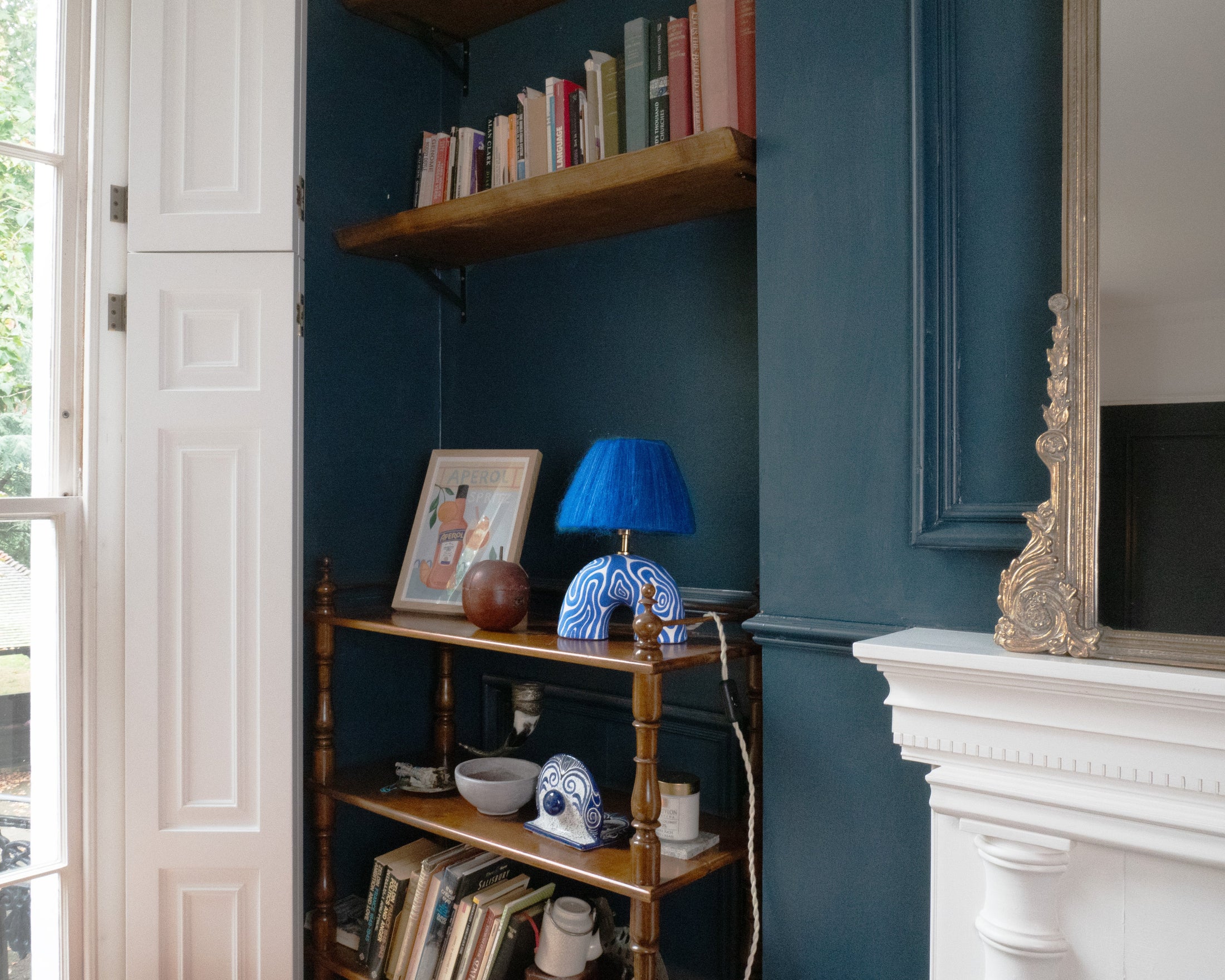 'Me' Table Lamp - Cobalt Swirl – Hannah Simpson Studio