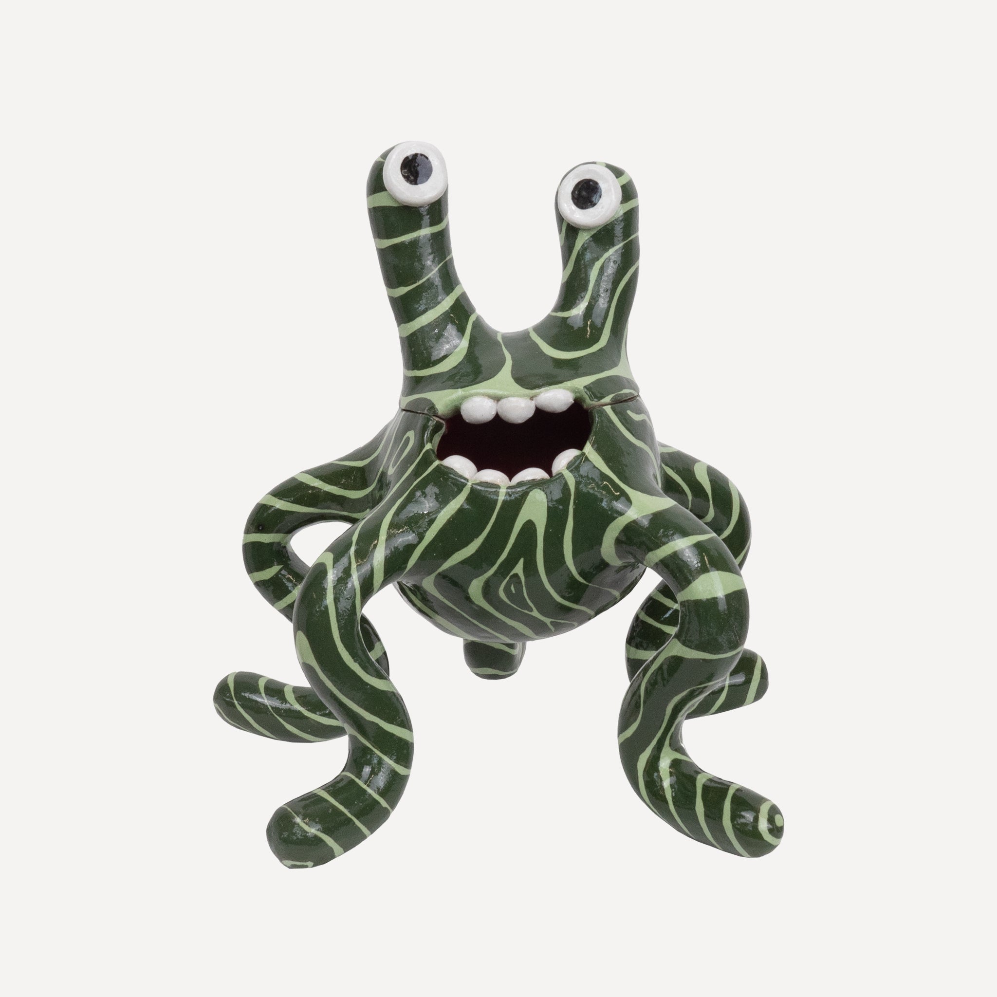 Odie Monster - Green Swirl – Hannah Simpson Studio