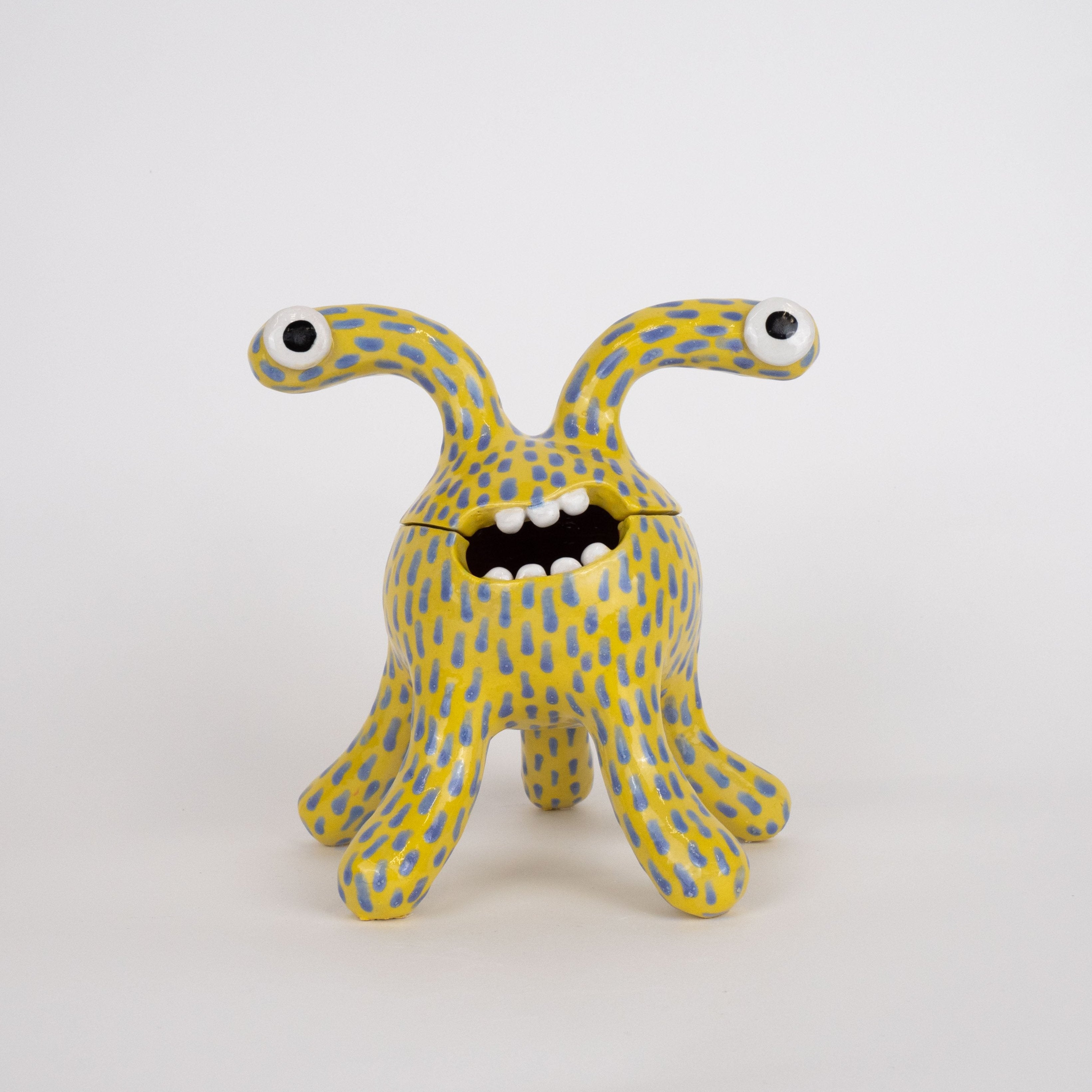 Riley Monster Pot - Purple Dash – Hannah Simpson Studio