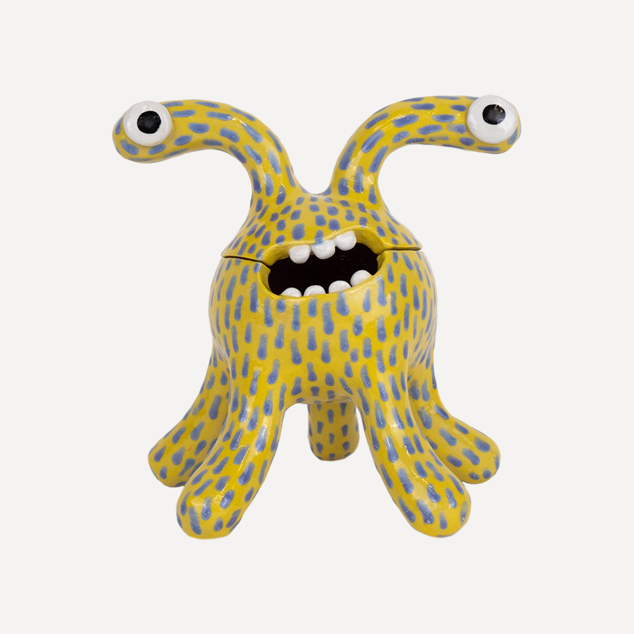 Riley Monster Pot - Purple Dash – Hannah Simpson Studio