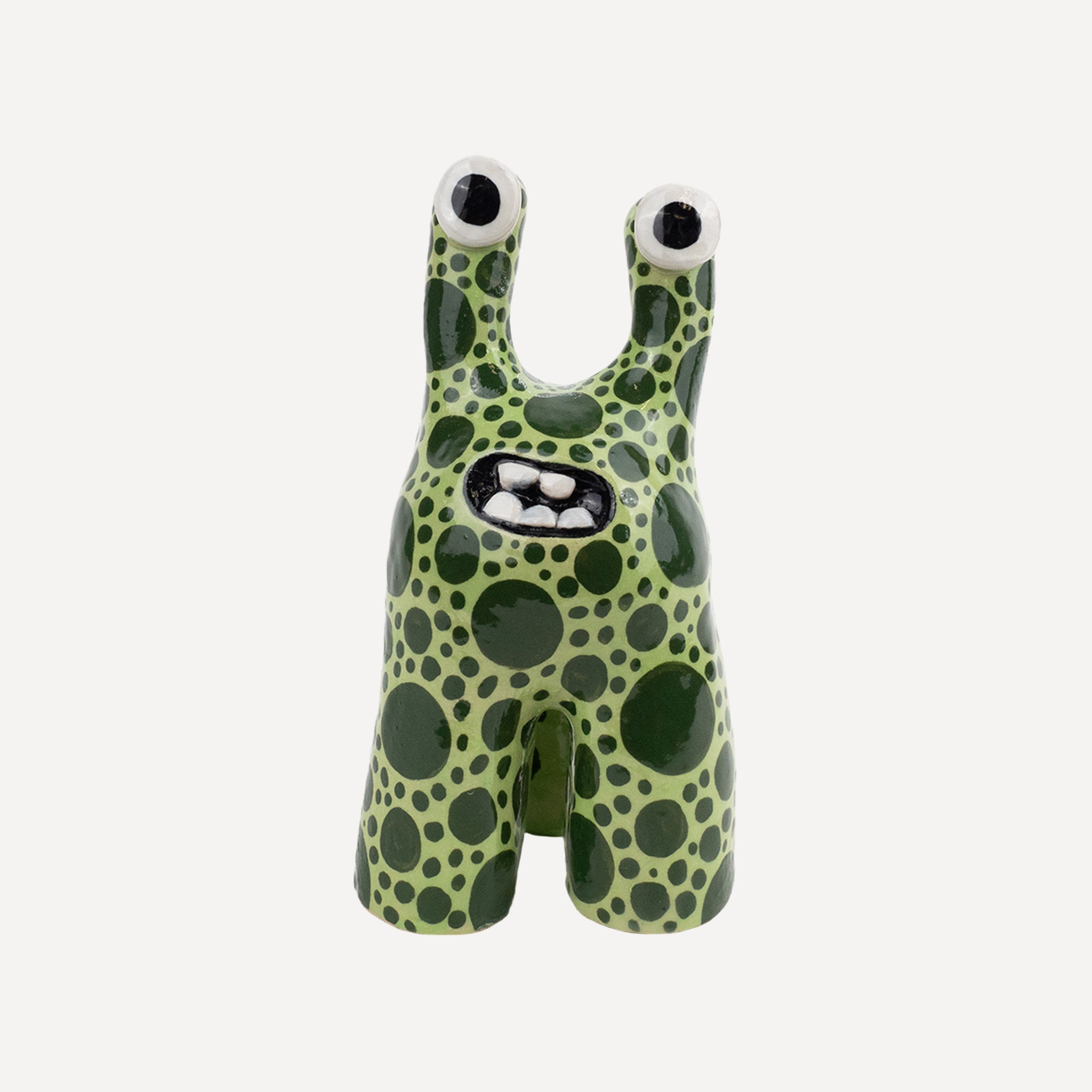 Tully - Green Spotty – Hannah Simpson Studio