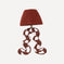 'Wiggle' Table Lamp - Brown & White Checkerboard – Hannah Simpson Studio